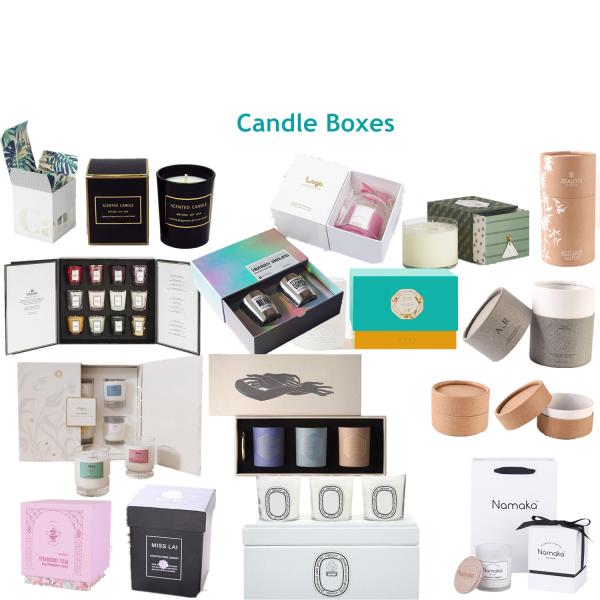 Quality Gift Scented Luxury Candle Packaging Boxes ODM Paperboard Liner In Bulk for sale