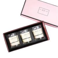 Quality Dekun 3 Units Scented Rigid Personalized Candle Packaging Box With Lid for sale