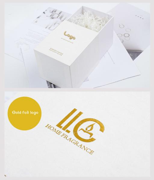 Quality 10*10*12cm Luxury Custom Scented 30cl Candle Box Tube Packaging With Gold Foil for sale