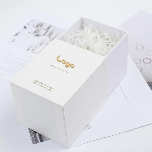 Quality 10*10*12cm Luxury Custom Scented 30cl Candle Box Tube Packaging With Gold Foil for sale