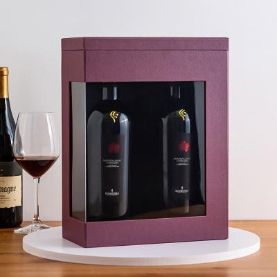 Cina Bottiglie di vino di lusso riciclabili colorate Scatole di spedizione e inserti con logo in vendita