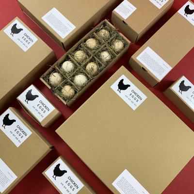 중국 빈 20 재사용 알 종이 상자 카튼 컨테이너 갈색 카드보드 종이 주문 인쇄 판매용