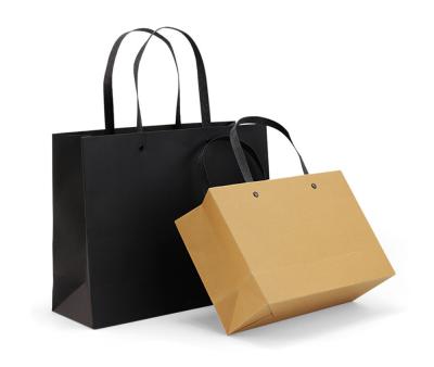 China OEM Kraft Papieren Cadeautassen Met Handvatten Winkel Tassen Te koop