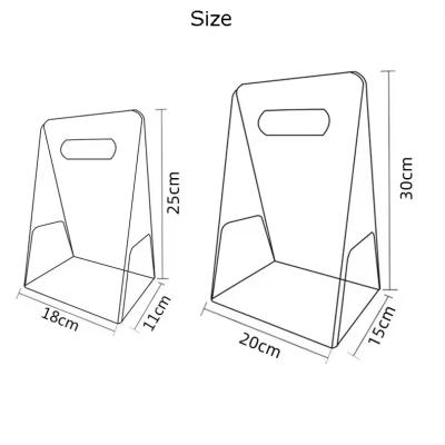 Cina Cartoni di plastica trasparente PET Cartoni di plastica trasparente Borsa da mano Cartone in PVC personalizzabile in vendita