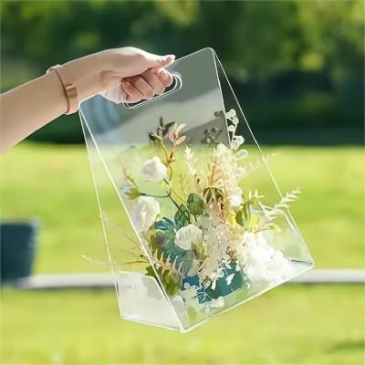 Cina Cartoni di plastica trasparente PET Cartoni di plastica trasparente Borsa da mano Cartone in PVC personalizzabile in vendita