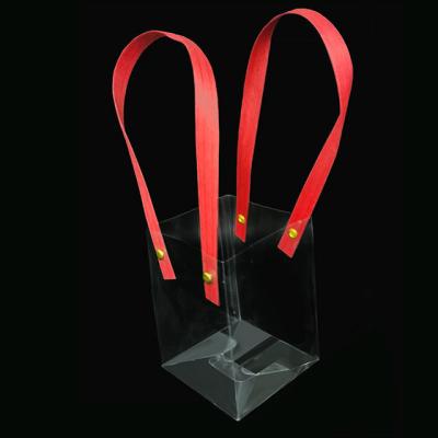 China Simple PET PVC Transparent Clear Pvc Gift Boxes Tote Bag Plastic Packaging for sale
