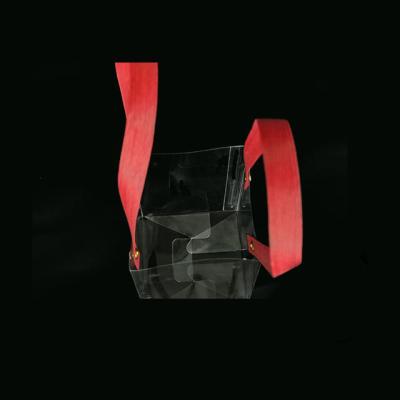 China Simple PET PVC Transparent Clear Pvc Gift Boxes Tote Bag Plastic Packaging for sale