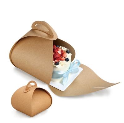 China Cajas de panadería de papel kraft para pasteles biodegradables y reciclables OEM para embalaje de pastelería en venta