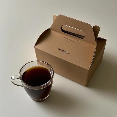 China Fixed Anti-spill Reusable Beverage Packing Box for Takeout Coffee and Beverages for sale