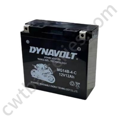 China Dynavolt MG14B-4-C Nano-Gel Battery 12V 12Ah Motorcycle Battery T9 Copper Terminal New Original for sale
