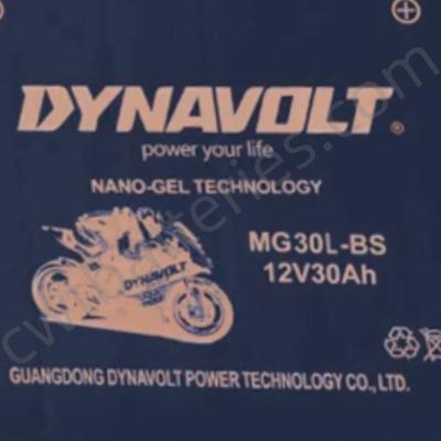 Cina Batterie per veicoli ricreativi 12V 30Ah 125CC Batterie per quattro ruote DYNAVOLT MG30L-BS-C in vendita