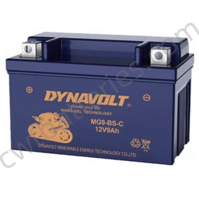 Κίνα DYNAVOLT MG9-BS-C Nano Gel Series μπαταρία μοτοσυκλέτας 12V 9Ah Χωρίς συντήρηση προς πώληση