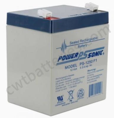 China POWER SONIC PS-1250 F1 AGM VRLA Batteries Sealed Lead Acid 12v 7AH 5AH for sale