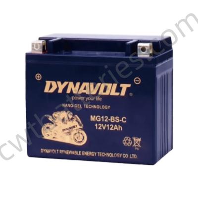 China Nano Gel YTX12-BS Motorcycle Battery Heavy Duty Dirt Bike Batteries 12V 12Ah for sale