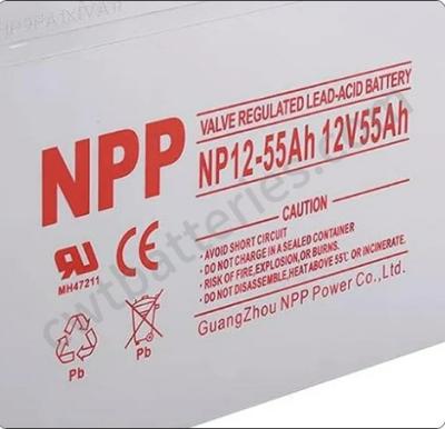 Cina Batterie solari a piombo-acido regolate a valvola NPG12-55Ah 12V ricaricabili in vendita