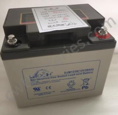 China Lightweight 12V 38AH Valve Regulated SMF VRLA Batteries LEOCH DJM1238S for sale
