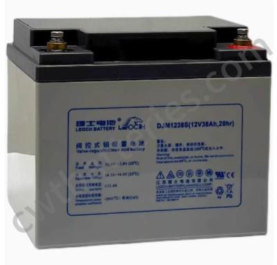China Lightweight 12V 38AH Valve Regulated SMF VRLA Batteries LEOCH DJM1238S for sale