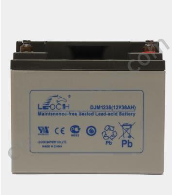 China Lightweight 12V 38AH Valve Regulated SMF VRLA Batteries LEOCH DJM1238S for sale