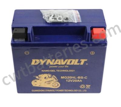Cina Batterie per motocicli Nano Gel Jet Ski 12V 20Ah Dynavolt MG20HL-BS-C in vendita