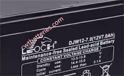 Cina Black LEOCH DJW12-7.0 Batterie UPS AGM Acido di piombo sigillato 12V 7AH in vendita