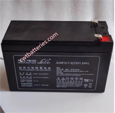 Cina Black LEOCH DJW12-7.0 Batterie UPS AGM Acido di piombo sigillato 12V 7AH in vendita