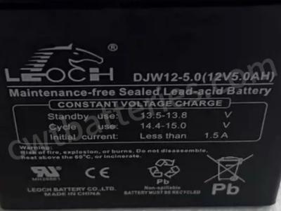 Cina OEM 12V 5AH LEOCH UPS Batteria DJW12-5.0 Batteria al piombo sigillata in vendita