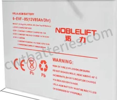 Quality 12V 85Ah 5HR Lithium Ion Forklift Batteries Replacement NOBLELIFT 6-EVF-85 for sale