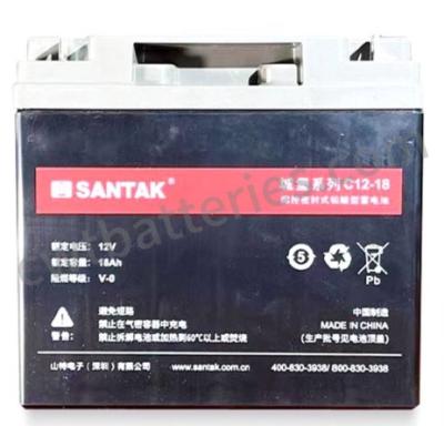 Cina Santak C12-18 Castello sigillato piombo acido UPS batterie 12V 18Ah OEM in vendita