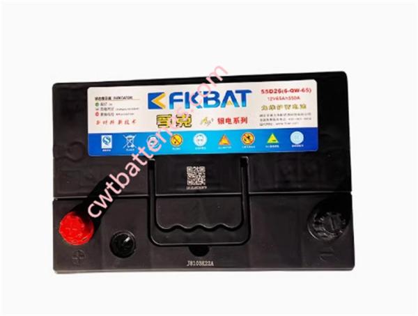 Quality Industrial Deep Cycle Motorcraft Diesel Battery FKBAT 6-QW-65 55D26 12V 65Ah for sale