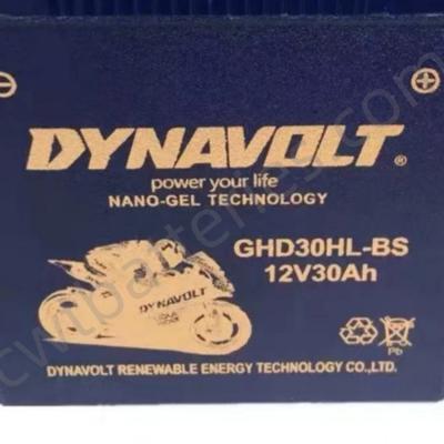 Cina DYNAVOLT GHD30HL-BS Nano Gel AGM batterie ATV 12V 30Ah in vendita