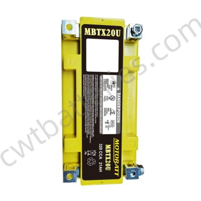 Cina Batterie per veicoli ricreativi ATV MOTOBATT MBTX20U in vendita