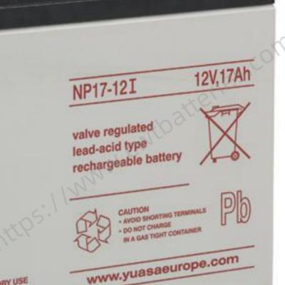 Cina YUASA NP17-12I Insert M5 Batteria sigillata al piombo acido 12V 17Ah Industrial VRLA UPS Batterie ricaricabili Manutenzione gratuita in vendita