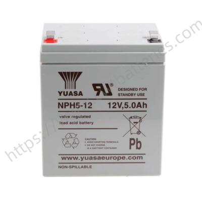 Cina YUASA NPH5-12 Batteria VRLA ad alta velocità 12V 5.0Ah AGM Batteria al piombo sigillata per il sistema di alimentazione di emergenza UPS in vendita