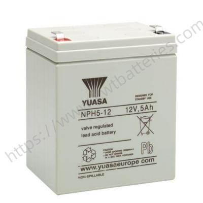 Cina YUASA NPH5-12 Batteria VRLA ad alta velocità 12V 5.0Ah AGM Batteria al piombo sigillata per il sistema di alimentazione di emergenza UPS in vendita