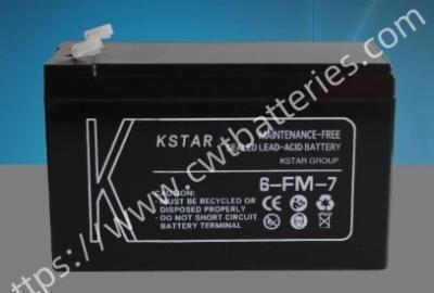 Cina KSTAR 6-FM-7 VRLA Batteria 12V 7Ah Batterie a piombo-acido sigillate senza manutenzione per lo stoccaggio di energia in vendita