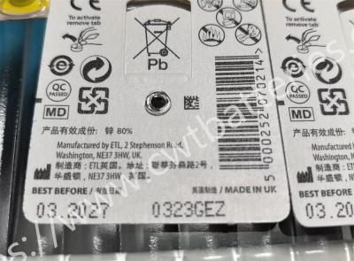 Cina KEND A10 1.45V Pila Zinco-Aria per Apparecchi Acustici Batterie Gialle Pila Monouso in vendita