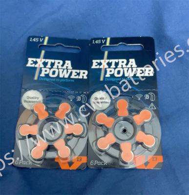 Cina Pile nuove originali EXTRAPOWER A13 1.45V 310mAh per apparecchi acustici, zinco-aria, innocue in vendita