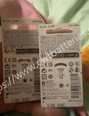 Cina Pile nuove originali EXTRAPOWER A13 1.45V 310mAh per apparecchi acustici, zinco-aria, innocue in vendita