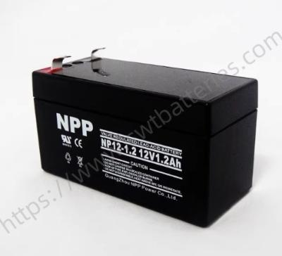 China NP12-1.2 Rechargeable Battery VRLA Sealed Lead Acid AGM Batteries 12V 1.2Ah for Power Storage System for sale