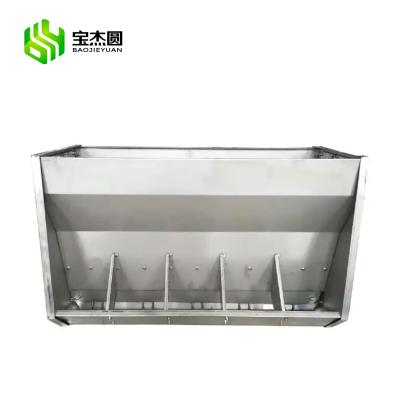 China Factory Price Pig Farm Equipment Stainless Steel Double Side Automatic Pig Sow Feeder Trough Pig Feeder for sale