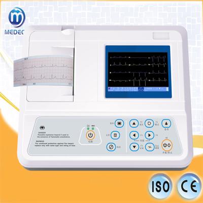 China Me3301 Single Channel 12 Leads 5 LCD ECG with Battery Electrocardiograph for sale