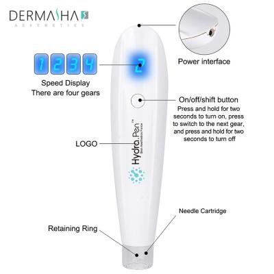 Cina H2 Face Skin Tightening Derma Pen Home Skin Rejuvenation Device Microneedling Pen Wireless in vendita