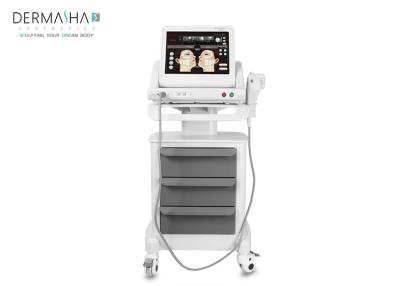 China Single Handle 4Mhz HIFU Beauty Machine 5 Cartridges Ultraform For Face for sale