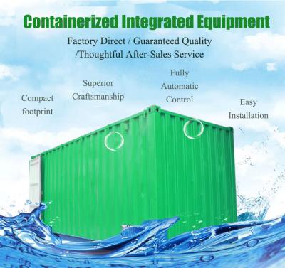 China 40ft Containerized Desalination Plant Reverse Osmosis System Including Pump PLC Motor for Salty Seawater Water Purification for sale