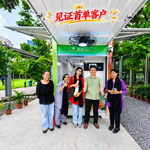 Quality WaterHome Green PV Storage Container Beverage Shop Zero-Emission Low-Carbon Modular Drink Store For Eco Scenic Area for sale