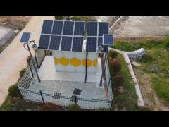 Impianto di trattamento delle acque reflue a energia solare