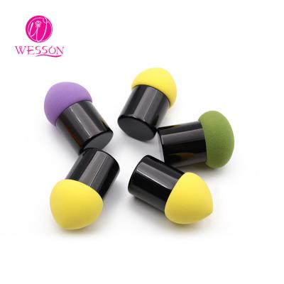 China Four Color Short Handle Egg Makeup Beauty Sponge Puff for sale