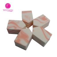 China Washable Double color Small House Shape Makeup sponge Puff for sale