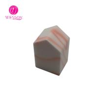 China Washable Double color Small House Shape Makeup sponge Puff for sale