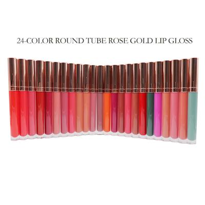 China OEM 24color Fluweelmist Matt Lip Gloss Genuine Lipstick Te koop